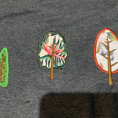 Tree Applique Machine Embroidery Design 3 Designs by 3 Sizes - Etsy