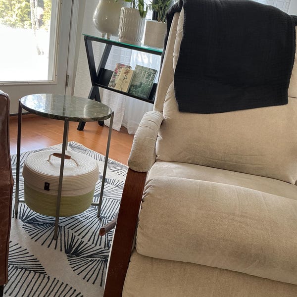 Rope Basket, Rope Tray, Tray, Wood Handles, Kitchen Basket, Wedding ...