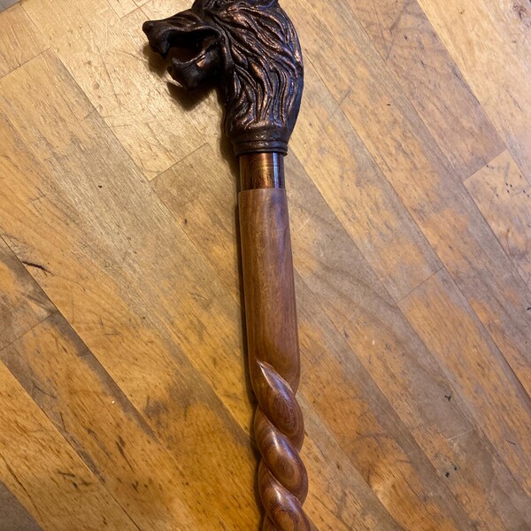 Hand Carved New Raven Skull Walking Cane, Trekking Companion Cane ...