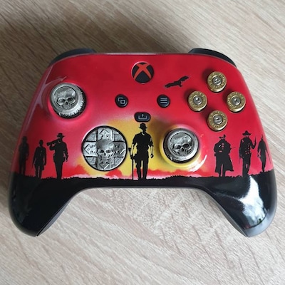 Custom Painted Controller, Western Sunset RDR2 Themed, for Xbox - Etsy