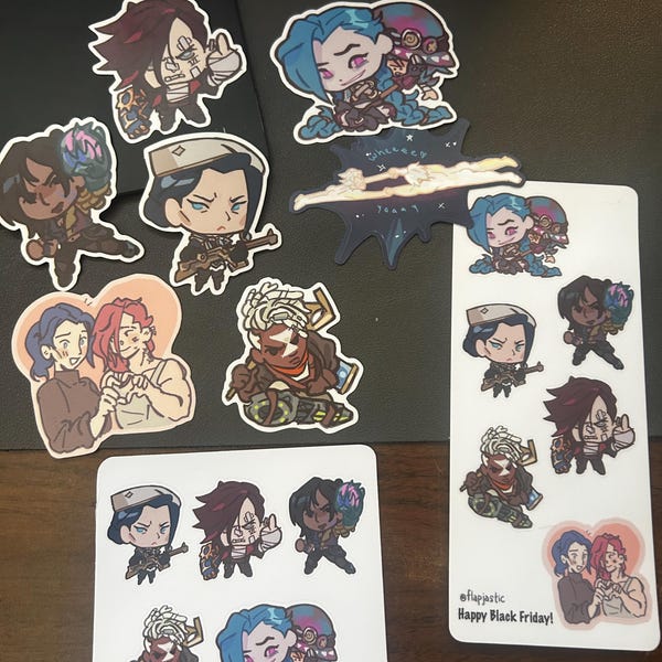 Arcane Season 2 Vinyl Stickers - Etsy