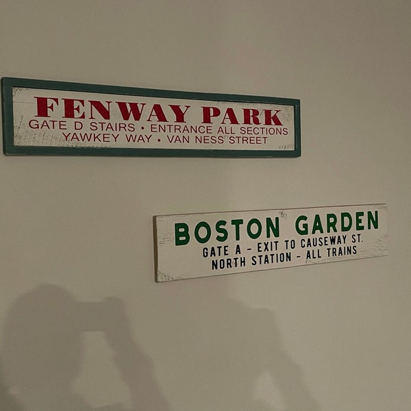 Large Fenway Park Wood Sign - Etsy
