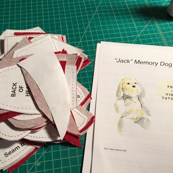 Memory Dog Pattern 16 Inches - Jack the Dog (PDF + Video) - Etsy