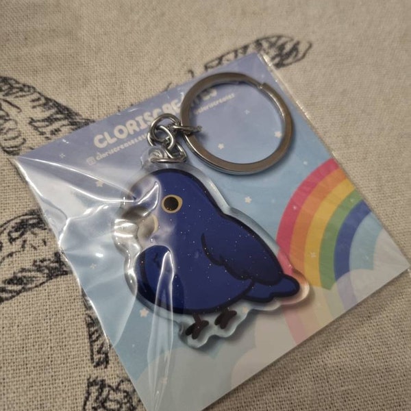 Rainbow Stag Beetle Green Insect Bug Keychain Cartoon Chibi Pet Art ...