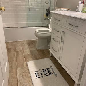 Clean AF Funny Bath Mat Bathroom Rug Bathroom Decor Bath Rug | Etsy