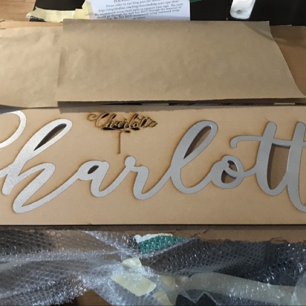 Baby Name Sign, Baby Room Decoration, Hand Calligraphy Style Nursery ...