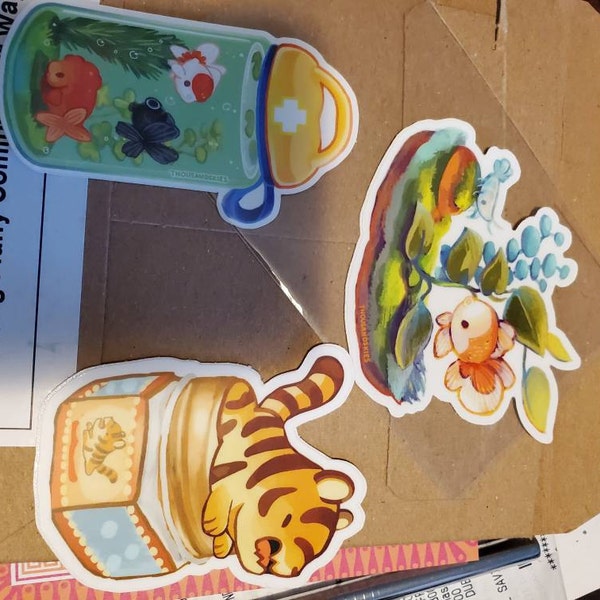 Vinyl Sticker Tiger Cub Jar - Etsy