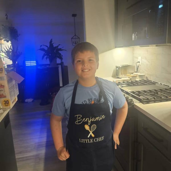 Personalized Kids Apron, Toddler Apron, Customized Apron, Little Chef ...