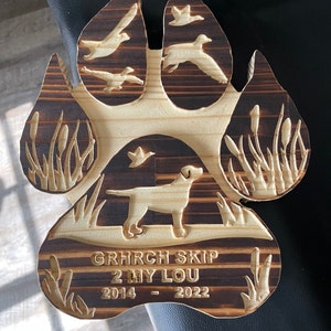 Flag Dog Paw Plaque K9 Personalized - Etsy