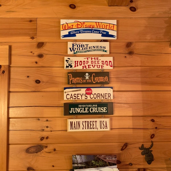 Hand Painted Disney Sign, Completely Custom to Your Favorite Rides and ...
