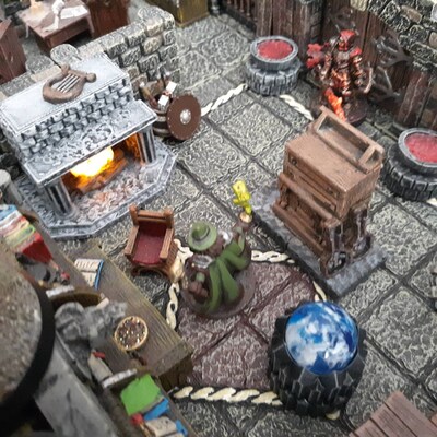 Sacrificial Altar With Pentagram Seal by EC3D / Painted 28mm Miniature ...