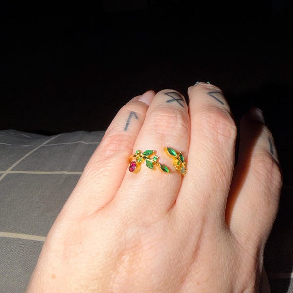 Permanent Cutting Gold Ring 16K Gold Plated Permanent Rings Gift for ...
