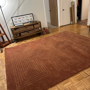 New Modern Style Embossed Hand Tufted Area Rug Made up of Pure - Etsy