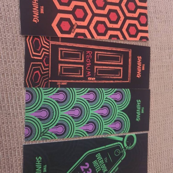 The Shining Bookmark Set of Four (x4) | Stanley Kubrick | Room 237 ...