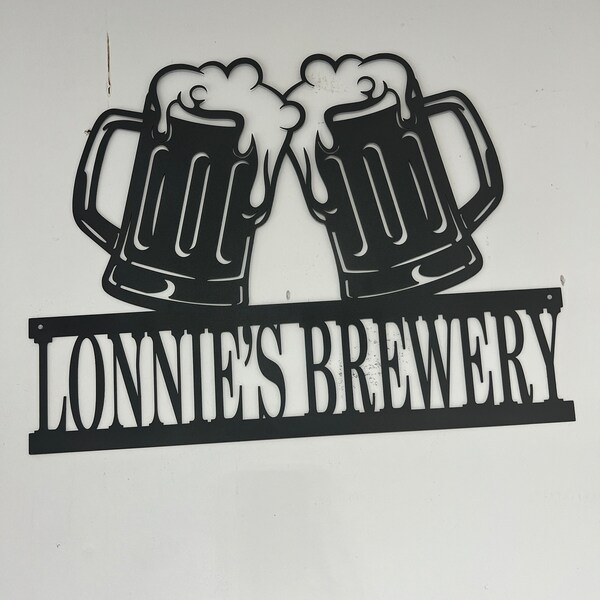 Beer Mug Monogram Sign, Custom Bar Theme Sign, Cheers - Etsy