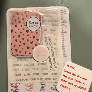 Nursing School Class Binder Labels Stickers, Nursing Student Stickers ...