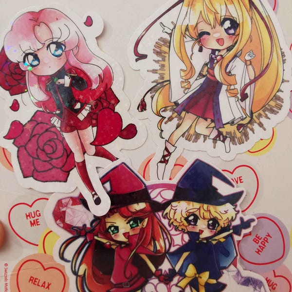 Catch! Teenieping Romi & Heartsping 3.5" Holographic Vinyl Sticker - Etsy