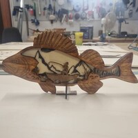 Laser Cut Files Fishing Svg Bass Pdf Files for Wood 4 Layer Art Piece ...