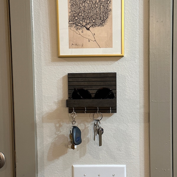 Key Rack, Entryway Organizer, Key Holder for Wall, Mid Century Modern ...
