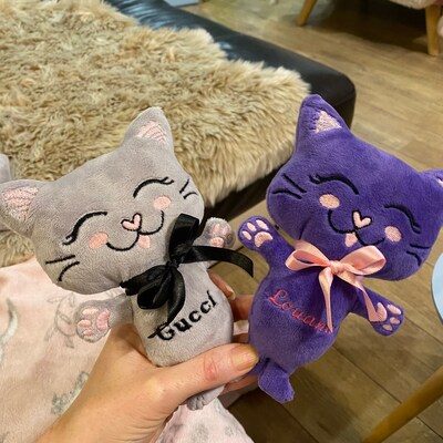 Kitty Stuffie ITH Embroidery , Machine Pattern, ITH Stuffie, Kitten ...