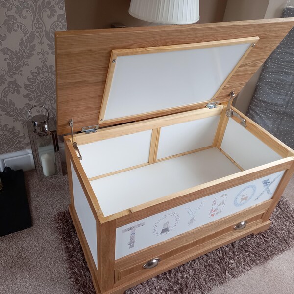 Toy Box Sticker, Boho Woodland Animals, Vinyl Furniture Stickers, 5 ...