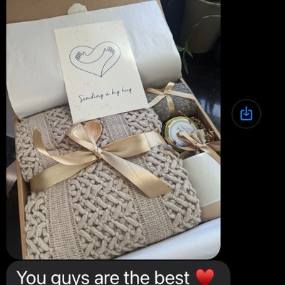 Classy Gift Basket for Women Cozy Gift Box With Blanket, Socks, Candle ...