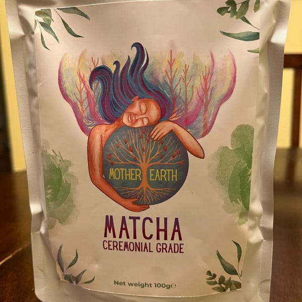 Mother Earth Ceremonial Grade Matcha. Organic, Vegan. (100g) 50 ...