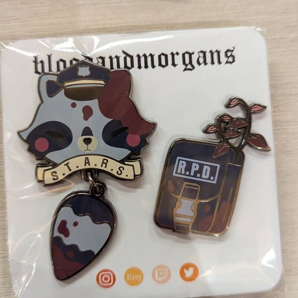 RESIDENT EVIL Raccoon City Rpd Enamel Pins | (1/2) - Etsy