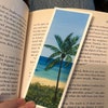 Tropical Beach and Palm Tree Printed Art Bookmarks - Etsy