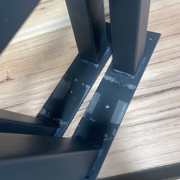 Metal A Frame Table Legs - Set of 2 - Modern Industrial Legs Made in ...