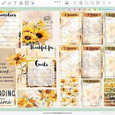 Forest Bullet Journal Printable Stickers, Diary Digital Stickers PNG ...