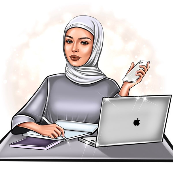 Digital Portrait Logo Digital Portrait Logo Design Custom Portrait Logo ...