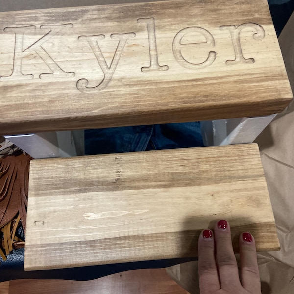 Personalized Modern Kids Step Stool, Personalized Kid Step Stool ...