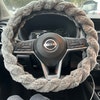 Short Plush Spiral Steer Wheel Cover, Universal Winter Warm Wheel Cover ...