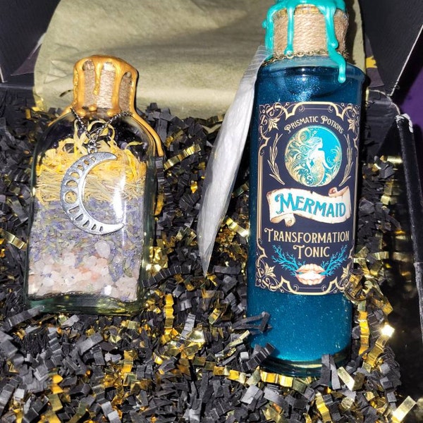 Mermaid Transformation Tonic: Color Changing Magic Potion and Sensory ...