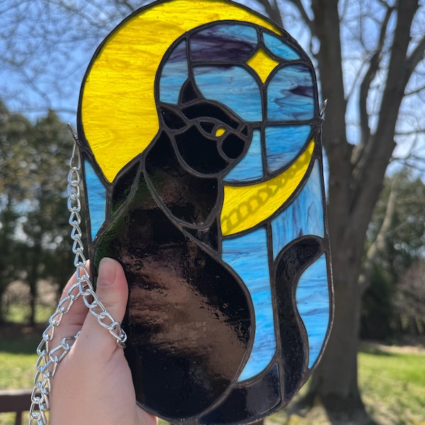 Black Cat - Stained Glass Pattern - Etsy