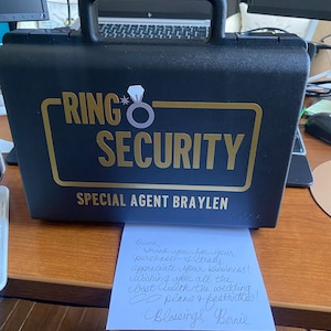 Ring Security Case Ring Bearer Briefcase for Wedding Ring - Etsy