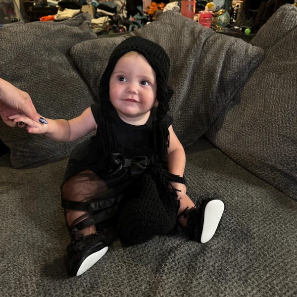 Wednesday Addams Inspired Crochet Hat - Etsy