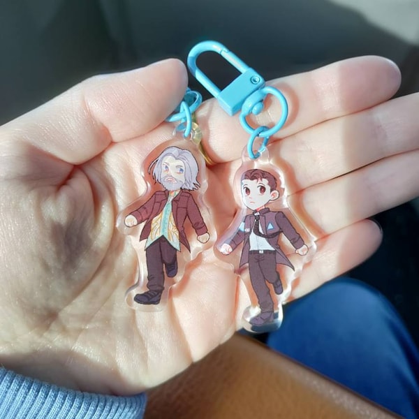 BSD Dazai, Chuuya Keychain - Etsy