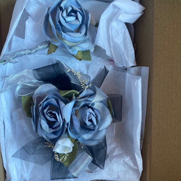 Green Corsage and Boutonnière Set / Mother of the Bride/ Prom ...