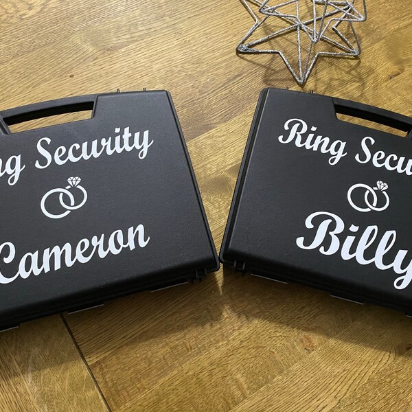 Ring Security Box + Sunglasses + Badge, Ring Security Set, Ring Bearer ...