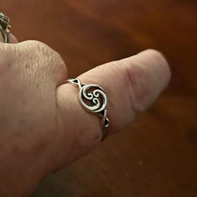Irish Serch Bythol Ring Sterling Silver Celtic Triquetra Knot Ring ...