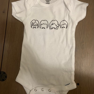 The Beatles Abstract Onesie Trendy Onesie Band Tee - Etsy