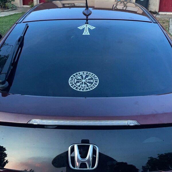 Tyr Rune Viking Vinyl CAR DECAL, Norse Mythology, Warrior Pagan Asatru ...