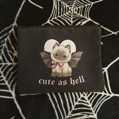 Creepy Cute Skeleton Bunny Pin Gothic Oddity Rabbit Art as Mini Hard ...