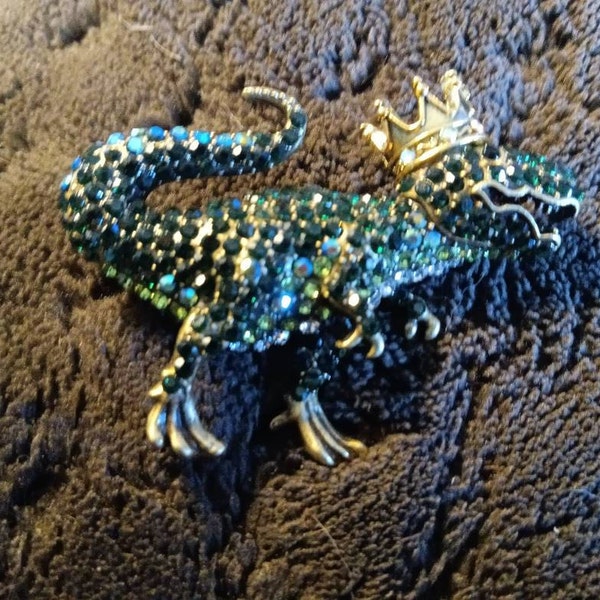 UFO Rhinestone Brooch Pin - Etsy