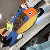 Fish Bag Quilted Sling Bag PDF Sewing Pattern - Swim Along Crossbody ...