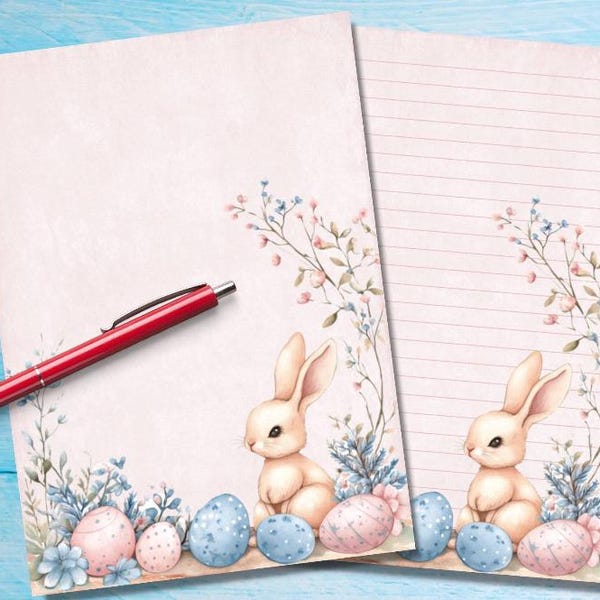 Sea Turtle A5 Letter Writing Paper, Pen Pal Supplies, Stationery Lined ...