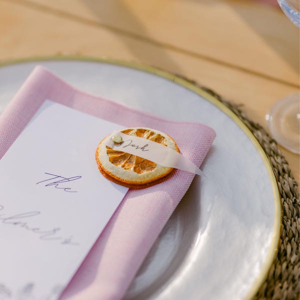 Dried Orange Place Cards - Etsy