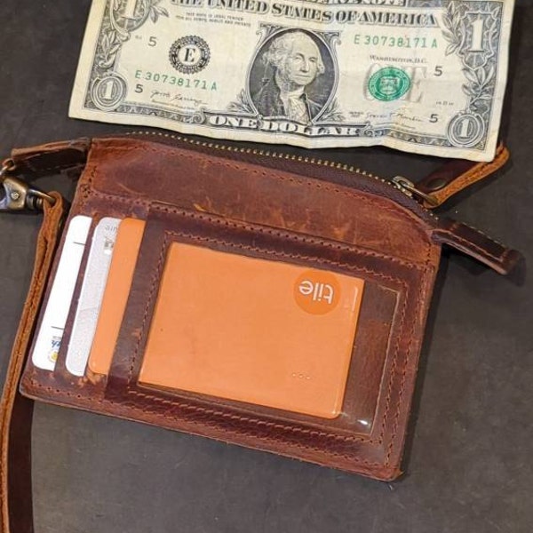 Personalized Slim Card Holder Wallet, Leather Pop-up Wallet, Custom ...